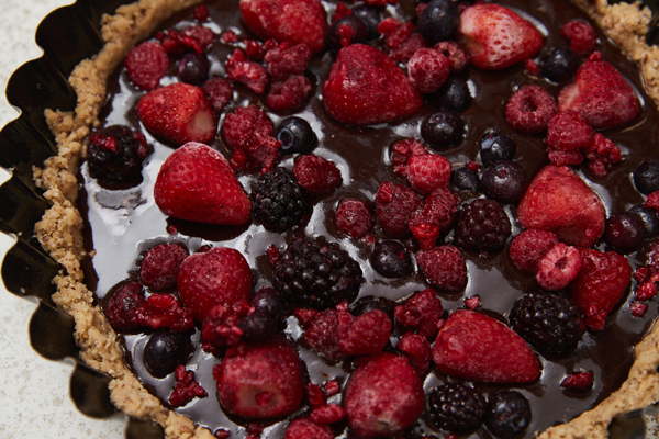 Recipe: Mixed Berry, Chocolate & Hazelnut Flan - UnserHaus